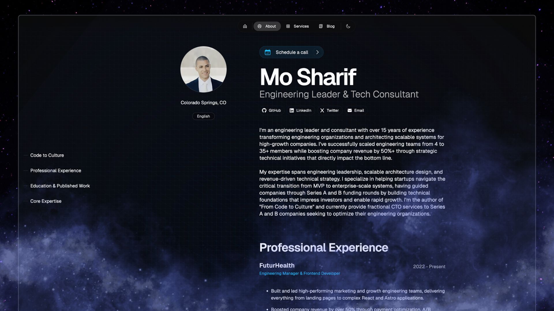 Mo Sharif - Engineering Leadership & Tech Consulting